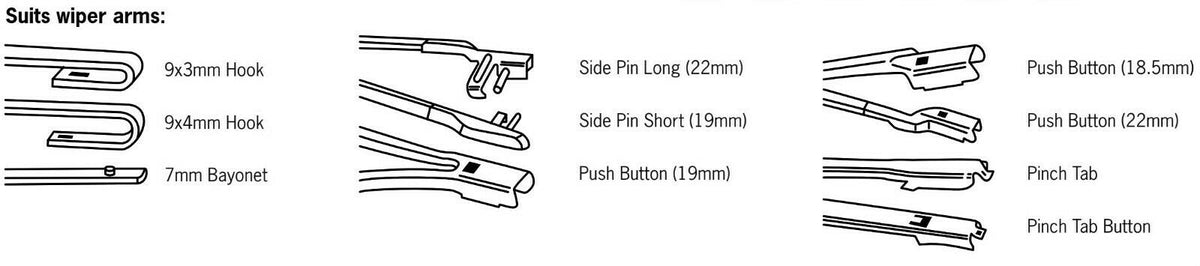 Trico Force Beam Wiper - 610mm (24 inch)