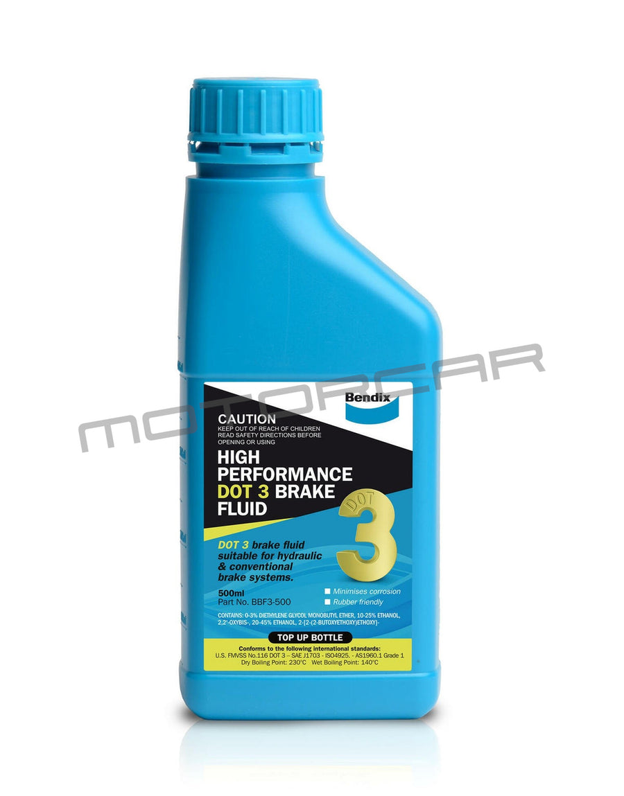 Bendix Brake Fluid DOT 3 500mL - BBF3-500