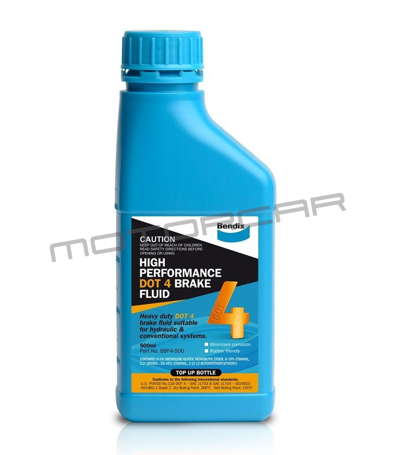 Bendix Brake Fluid DOT 3 500mL - BBF3-500 – MOTORCAR
