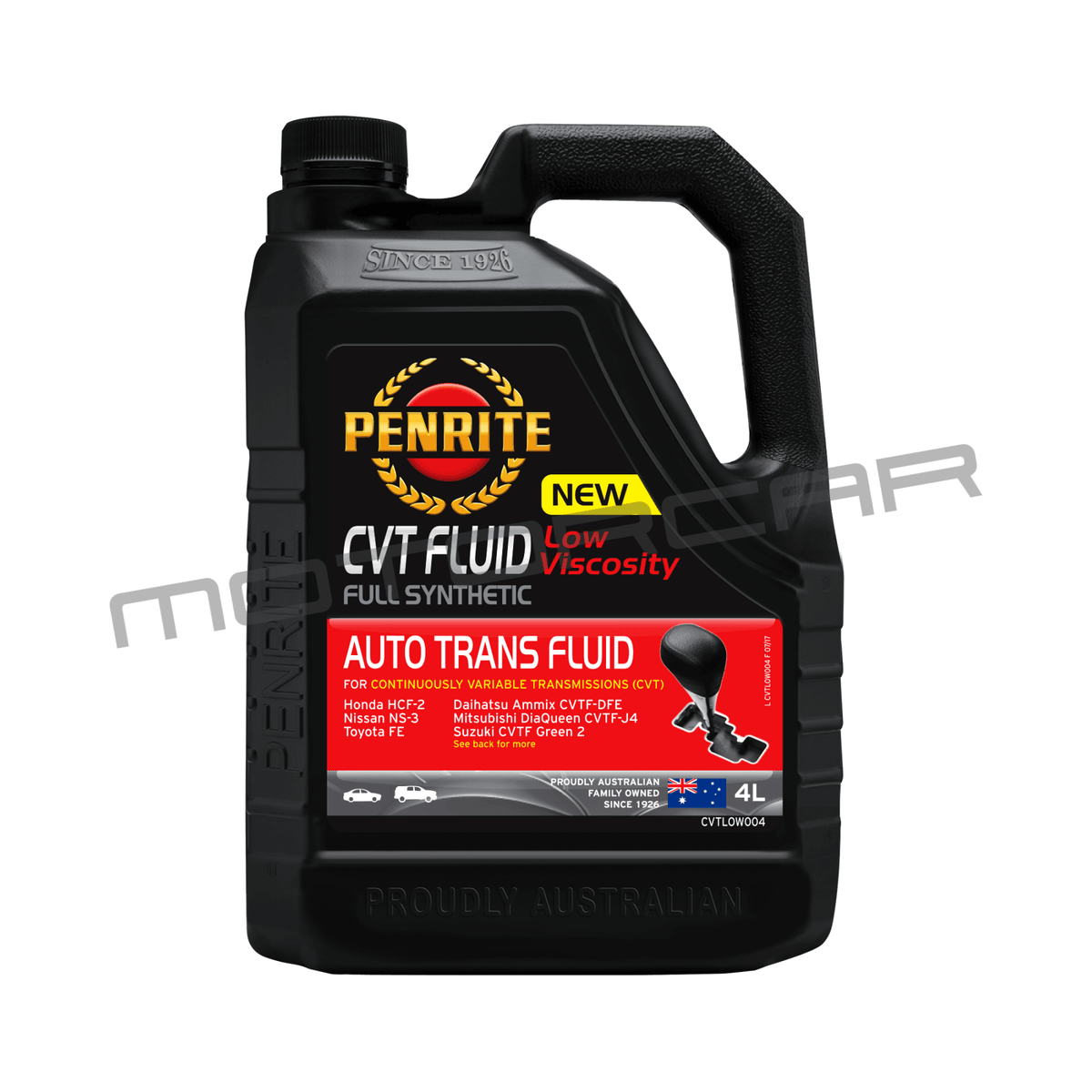 Penrite CVT Low Viscosity Fluid 4 Litre - CVTLOW004